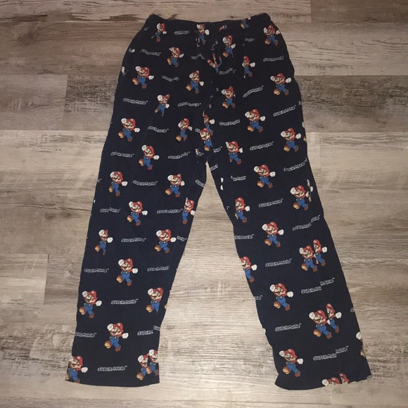 Nintendo | Pants | Super Mario Blue Pajama Pants Size Small | Poshmark